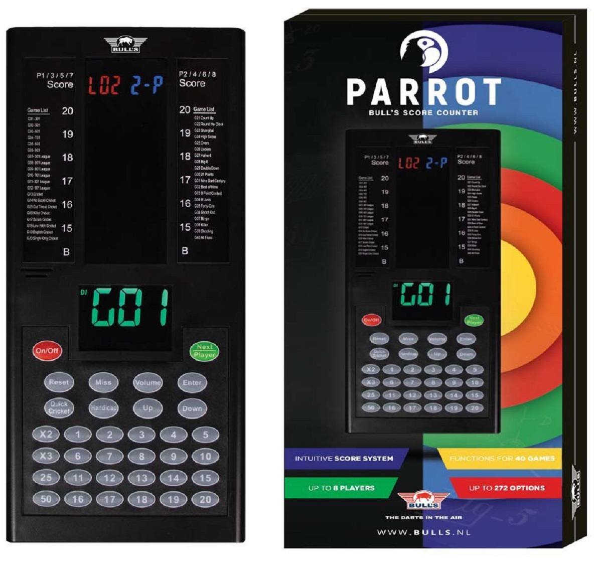 Bull's Parrot Scorer Dart Punktezähler Punktezähler | BU-70010