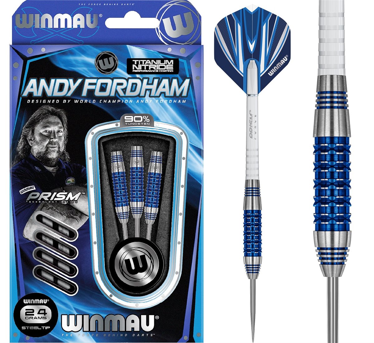 Winmau Andy Fordham Special Edition 2020 Steeldart 24 Gramm Steeldarts ...