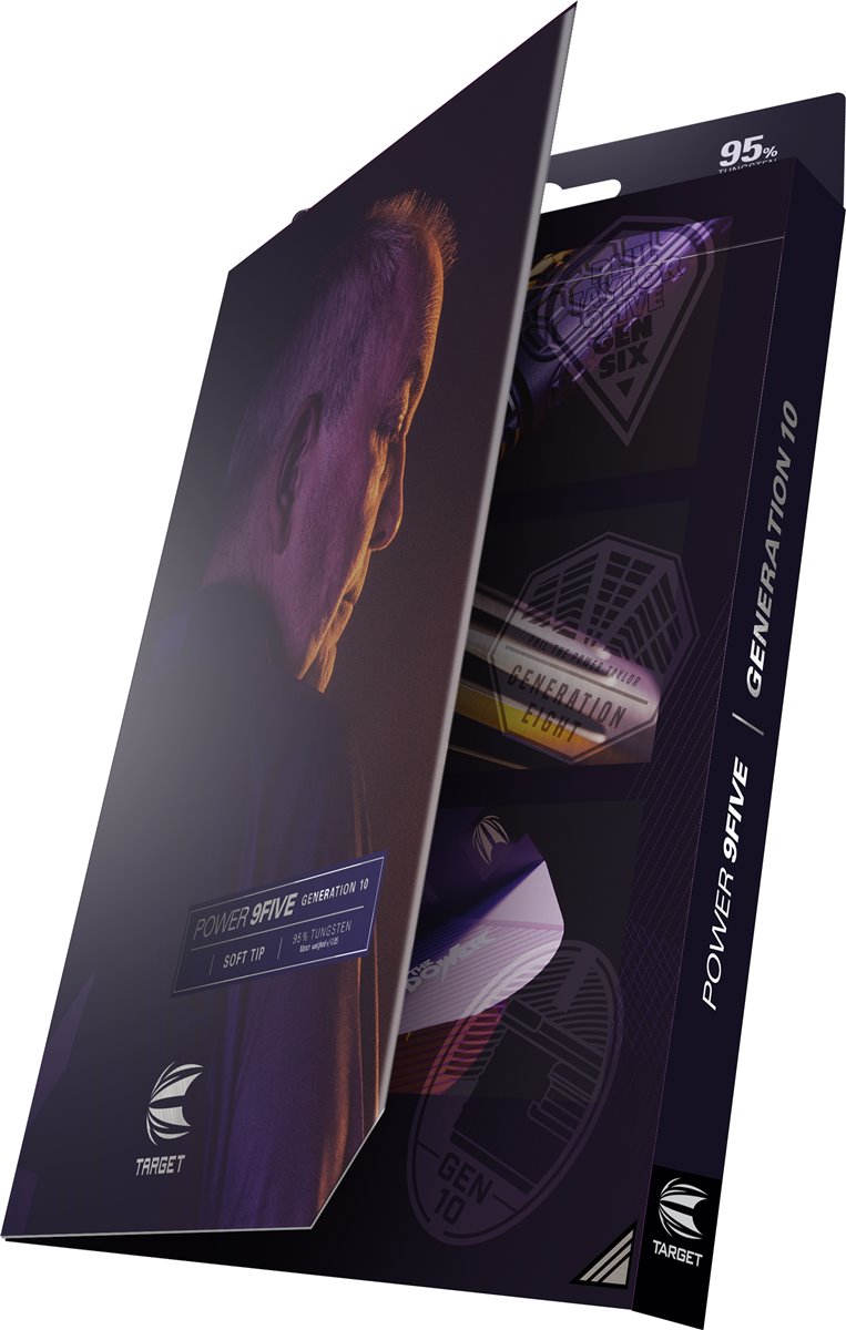 Target Phil Taylor Power 9Five GEN 10 G10 95% Softdart 18/20 Gramm ...
