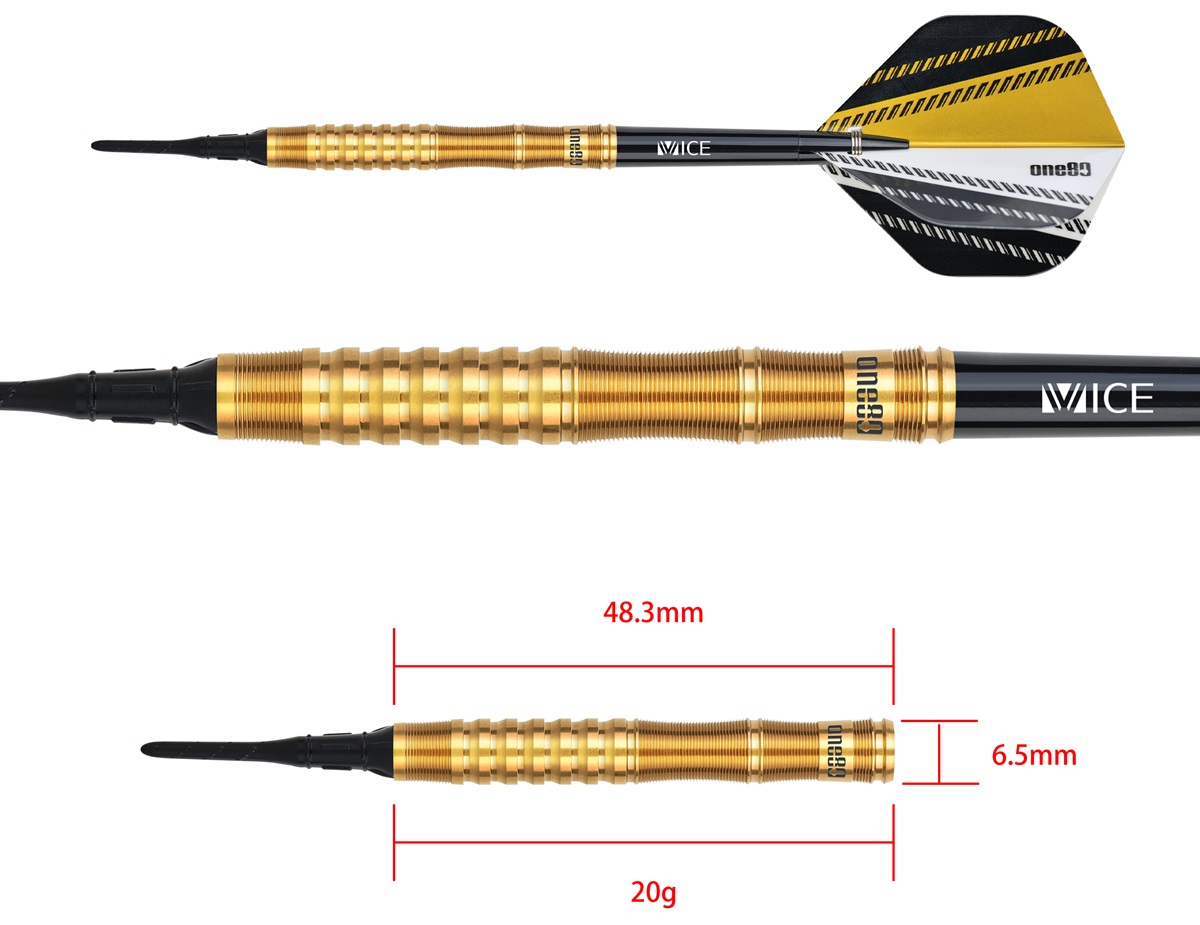 ONE80 Dave Ladley Softdart 20 Gramm Softdarts | ON9448