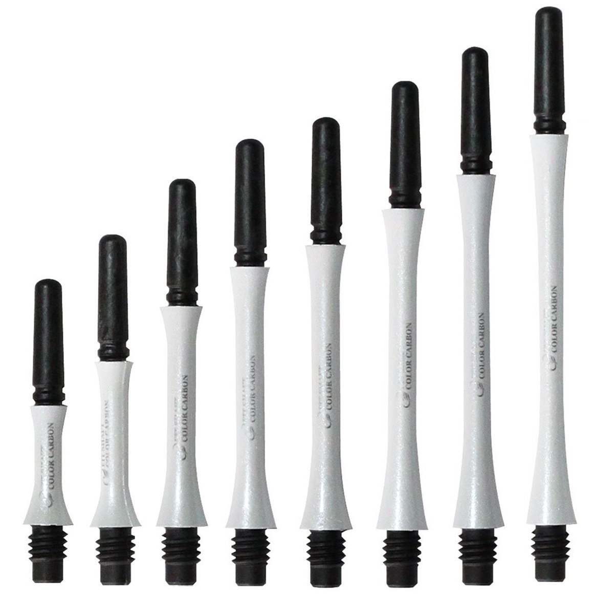 Cosmo Darts Carbon Fit Shafts Slim Pearl White Locked 4 Stück Shafts ...