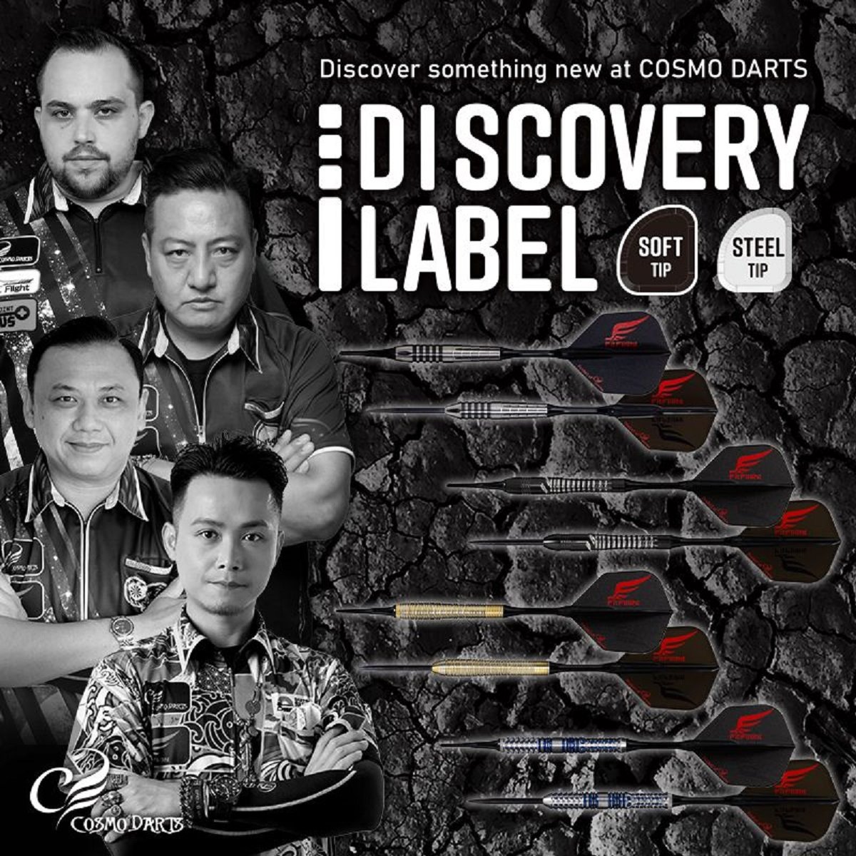 Cosmo Darts Discovery Label Jose Justicia Perales V2 Steeldarts 20,5 ...